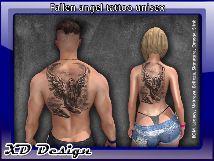 Second Life Marketplace - XD Tattoo Fallen Angel